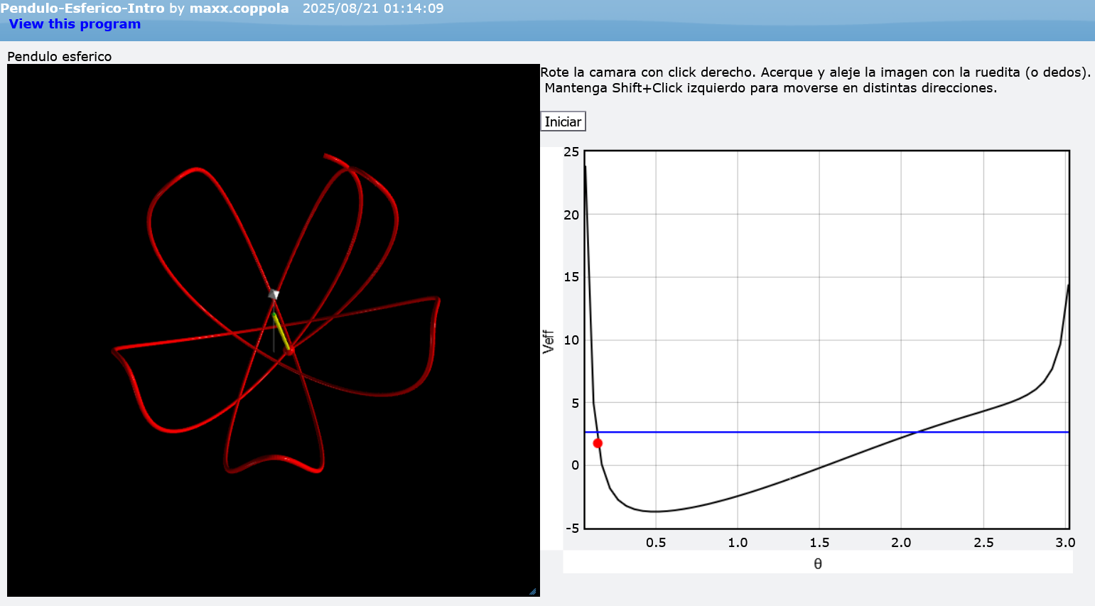Vpython – Simulaciones 3D – Mecánica Clásica – Rodrigues Ferreira Maltez